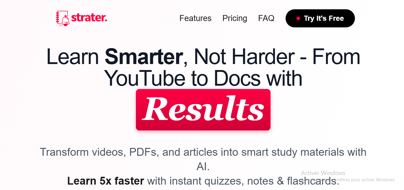Strater AI Review: Best AI To Turn Videos & PDFs Into Smart Study Notes ...